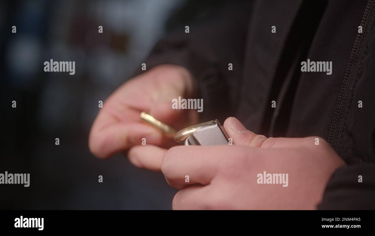 Loading magazine hi-res stock photography and images - Alamy