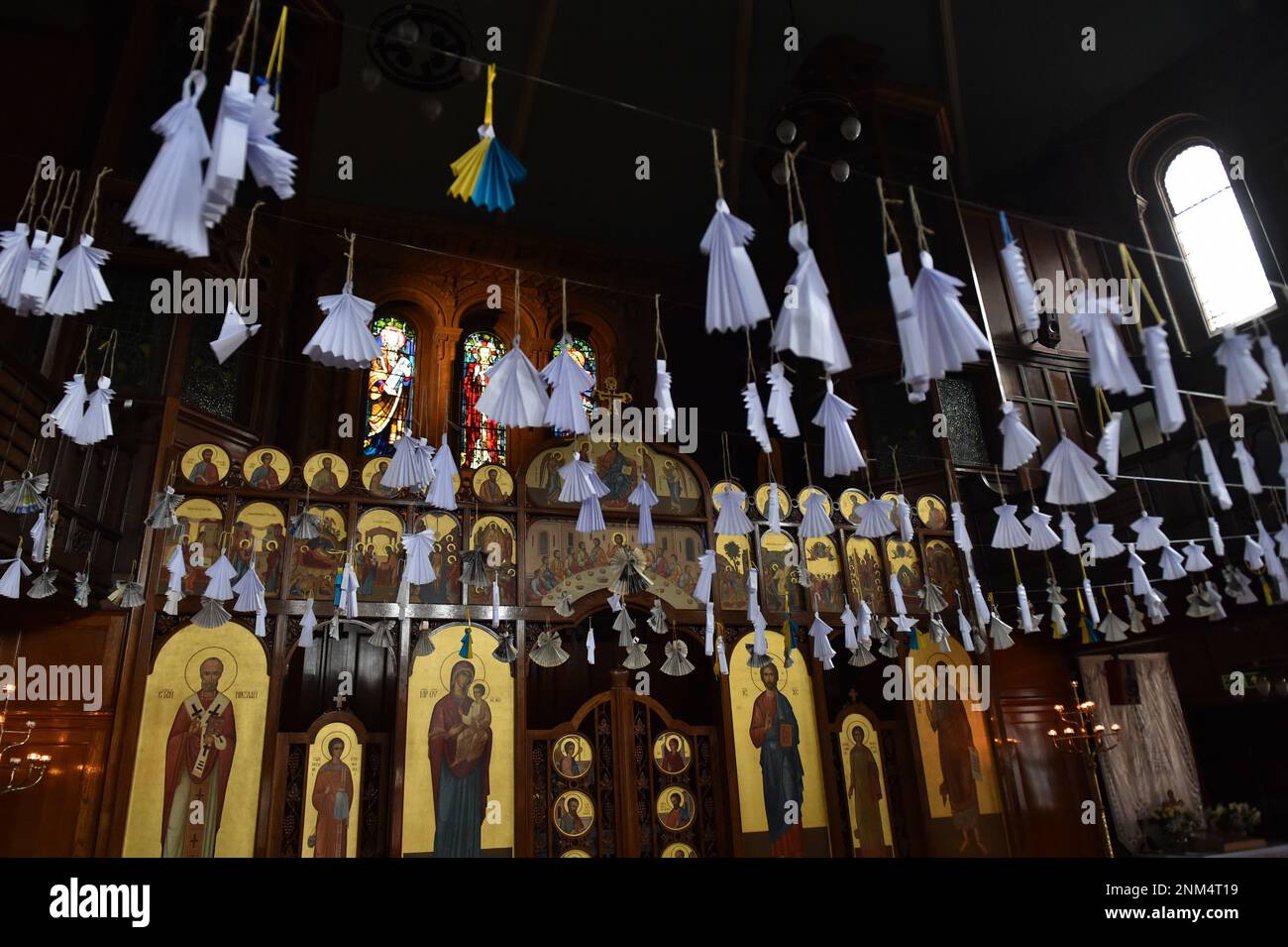 London, UK. 24th Feb, 2023. On the first anniversary of the Russian ...