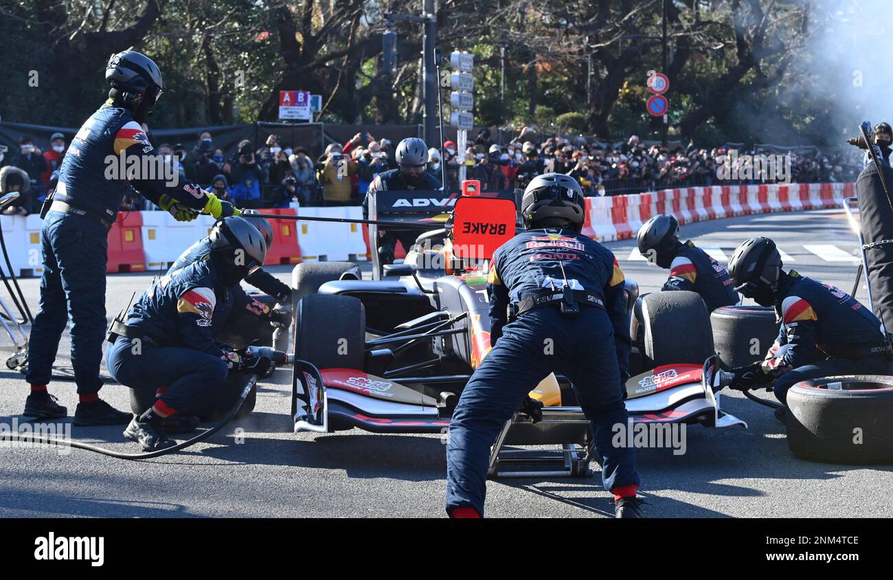 Super Formula Red Bull MUGEN TEAM Goh's TEAM MUGEN SF19 demonstrates ...