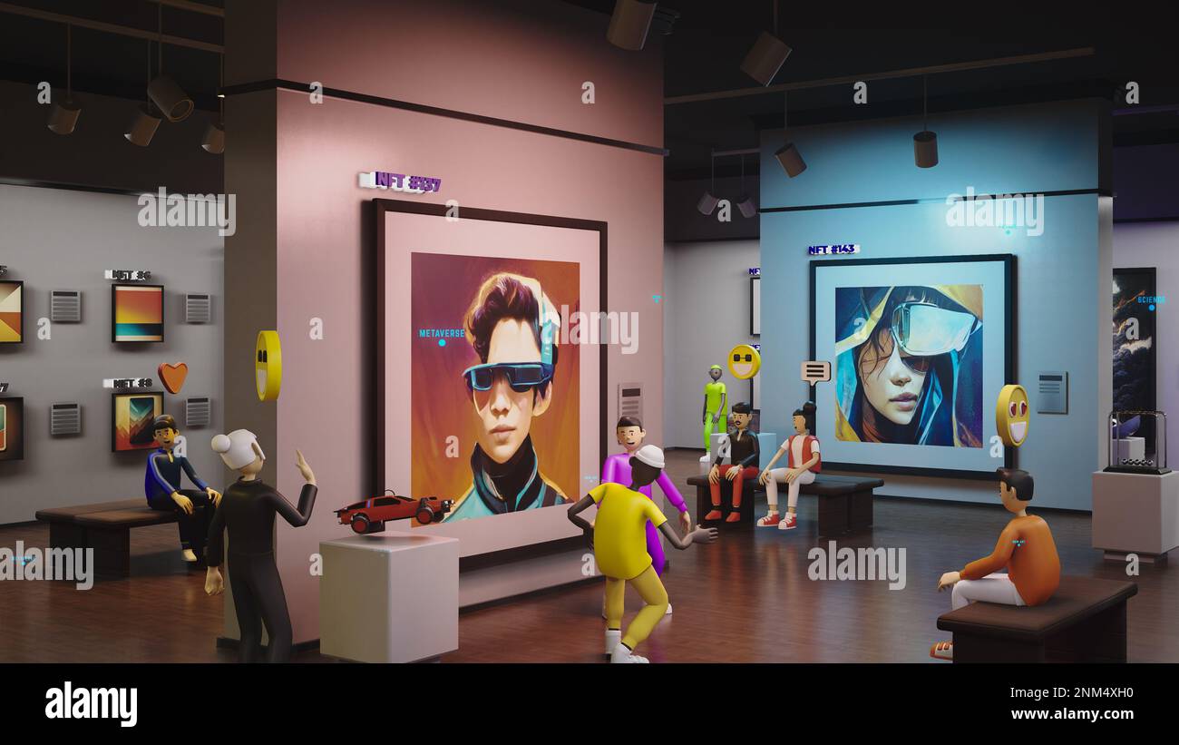 Meta 3d avatar media hi-res stock photography and images - Alamy