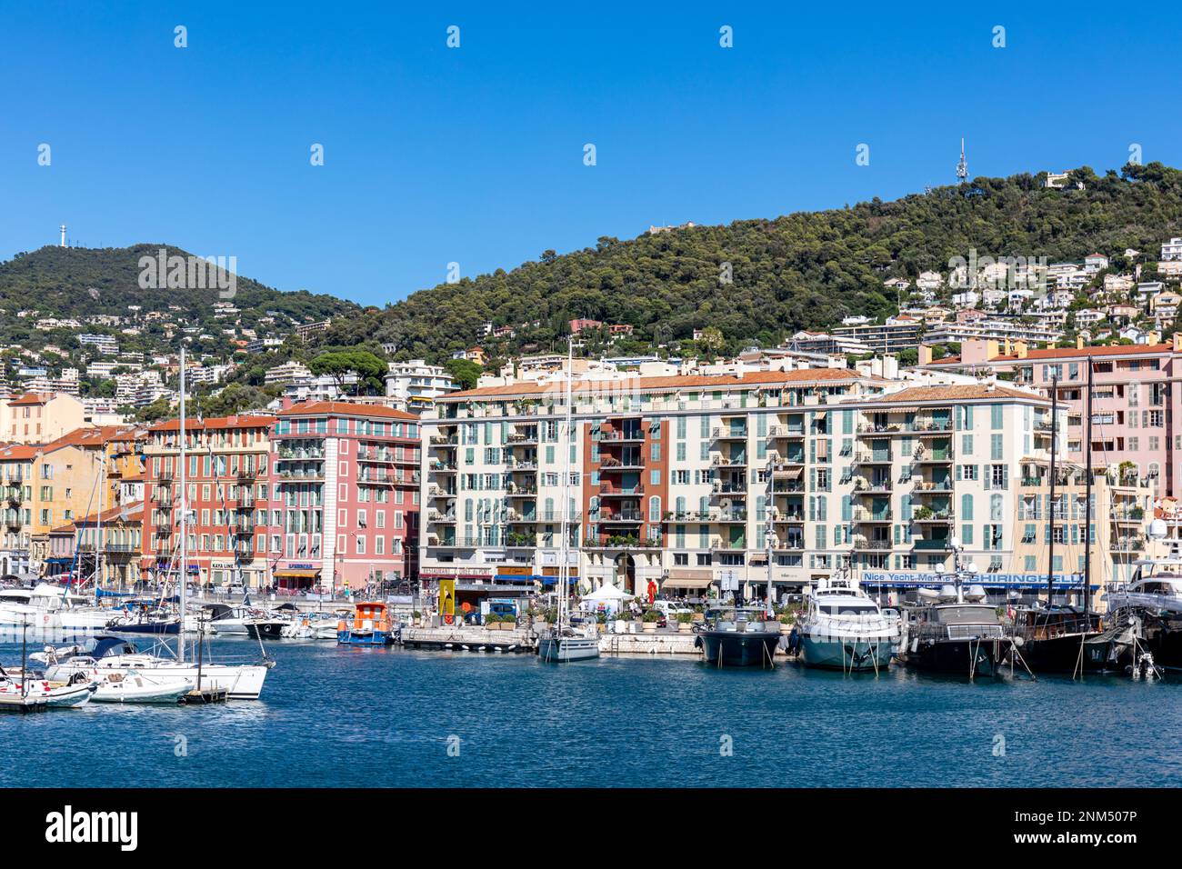 Nice harbour, French Riviera, Alpes-Maritimes, France Stock Photo - Alamy