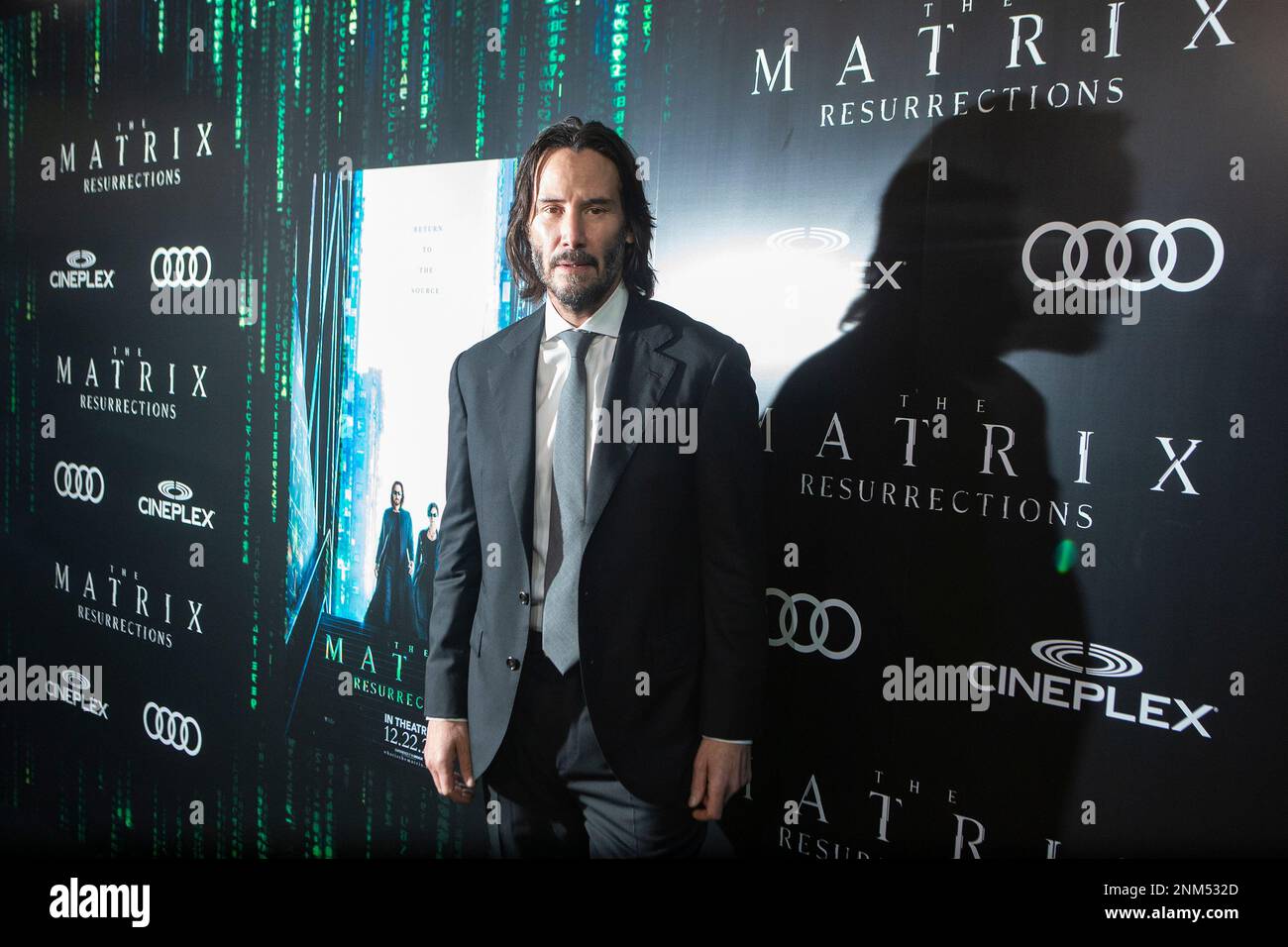 Keanu Reeves arrives for the Canadian premiere of "The Matrix ...