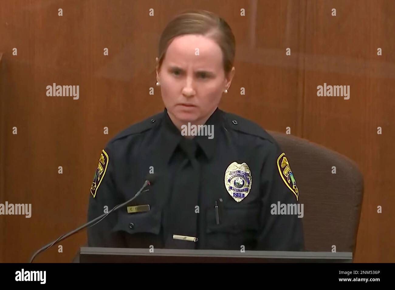 In this image taken from video, former Brooklyn Center police ...