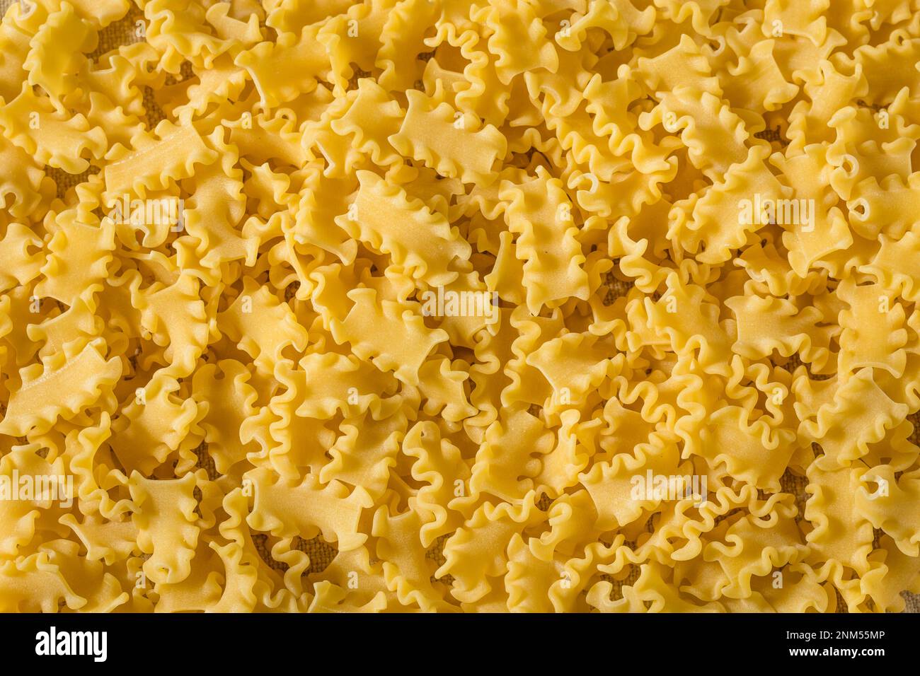Dry Organic Mafalda Corta Pasta Noodle Ready to Cook Stock Photo - Alamy