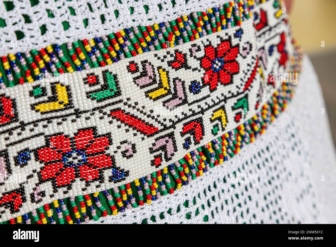 traditional clothes and beaded jewelry. traditional ornaments and ...