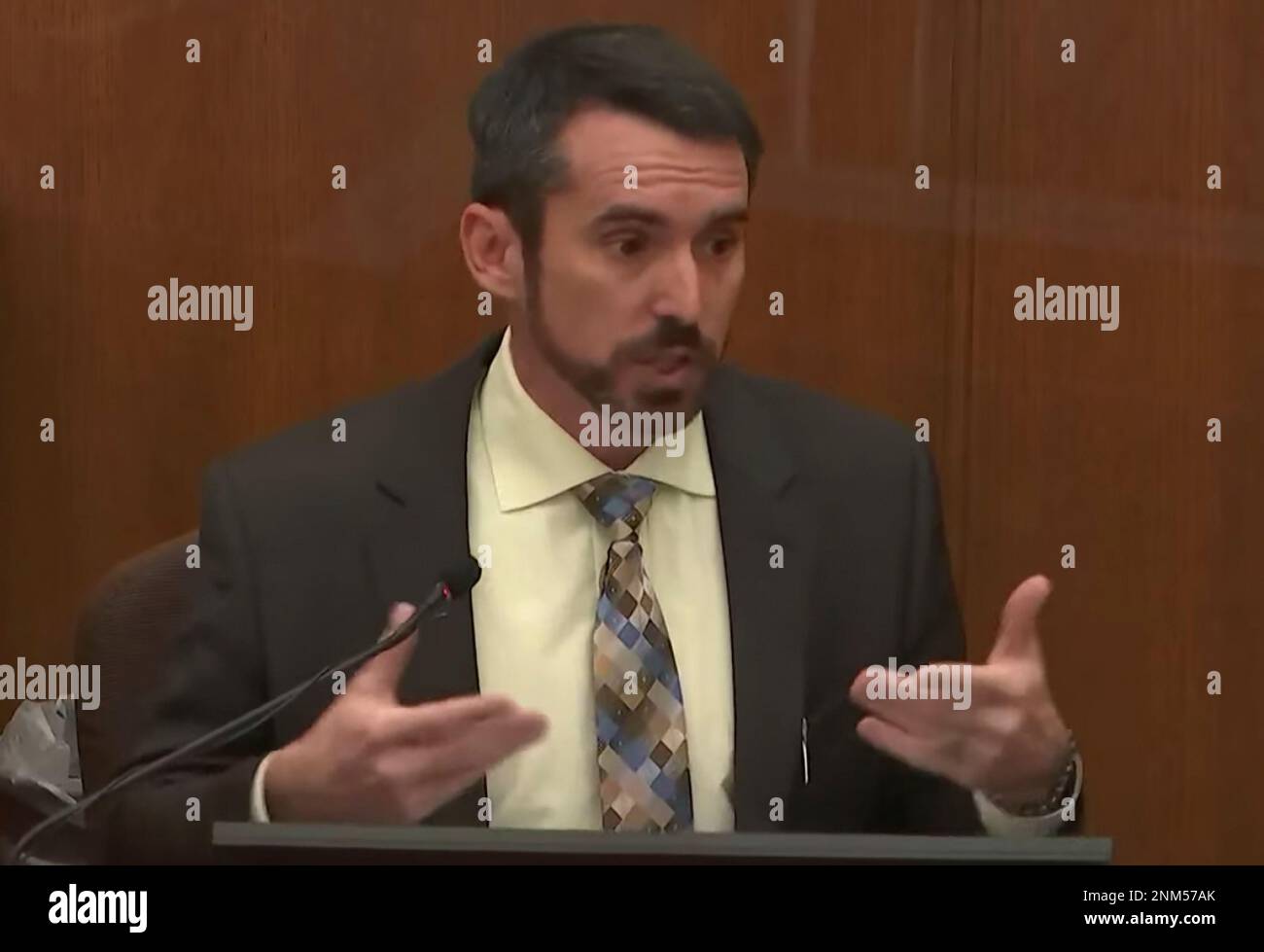 In this screen grab from video, Seth Stoughton, associate law professor ...