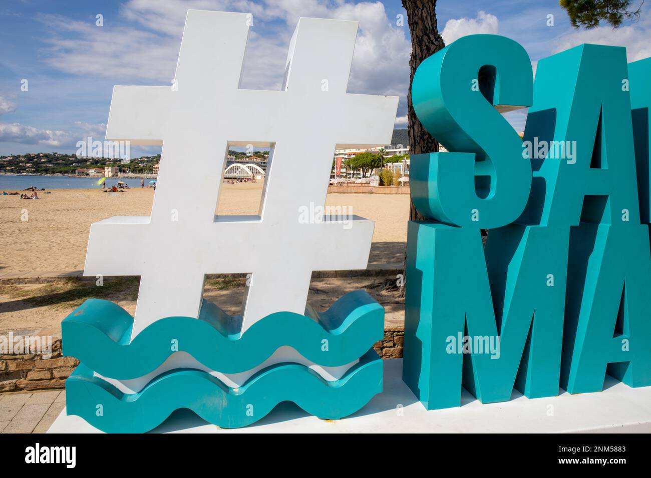 Sainte Maxime beach, French Riviera Stock Photo - Alamy