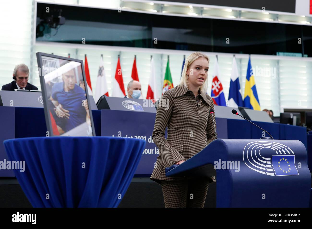 Daria Navalnaya, the daughter of jailed Russian opposition leader ...