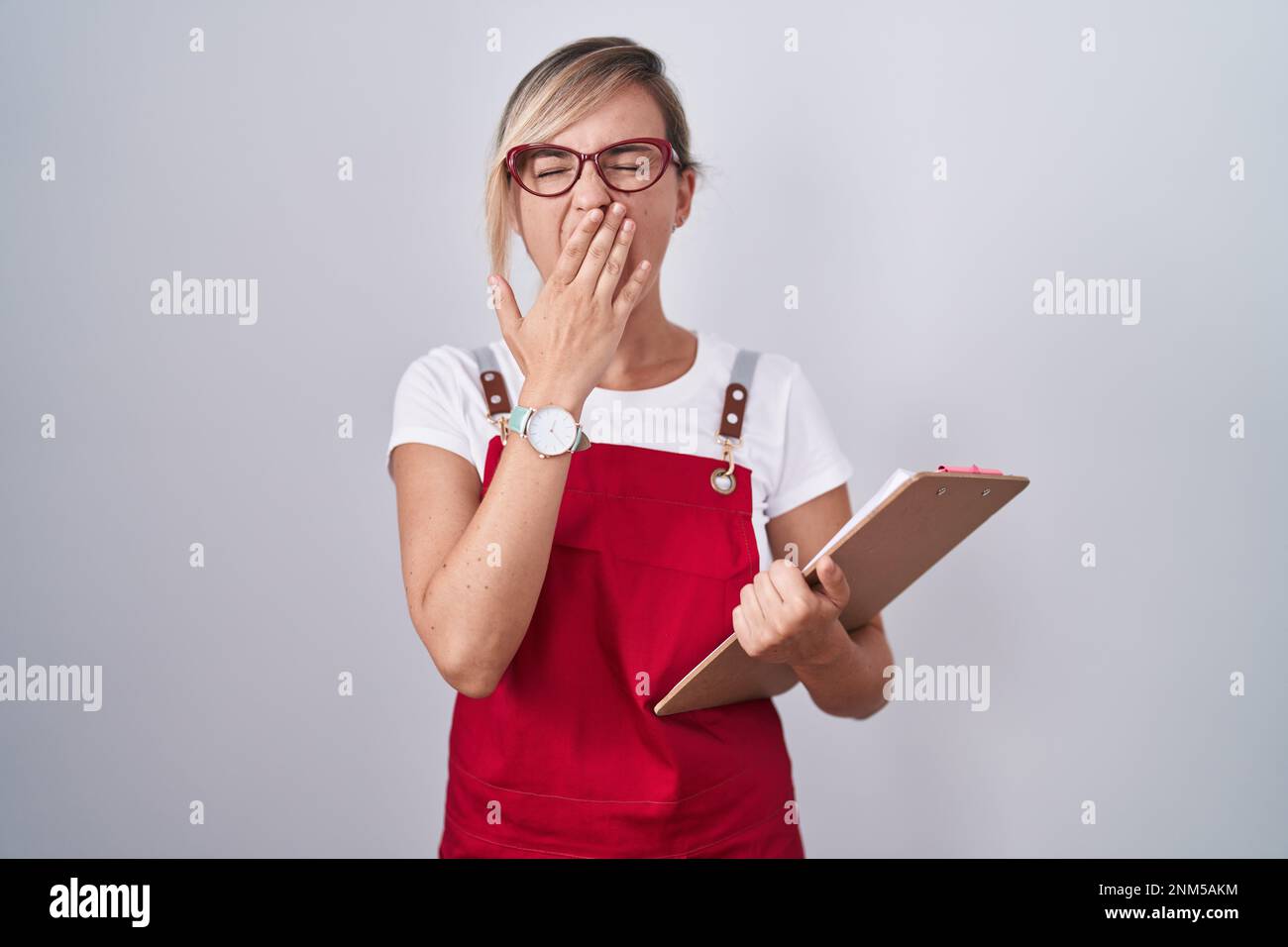 Waitress Bored At Work Bra