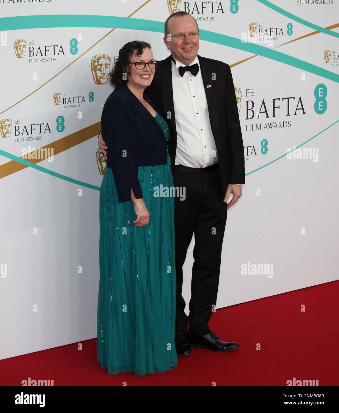 London, UK. Katie Grand and Col Needham at the EE BAFTA Film Awards ...