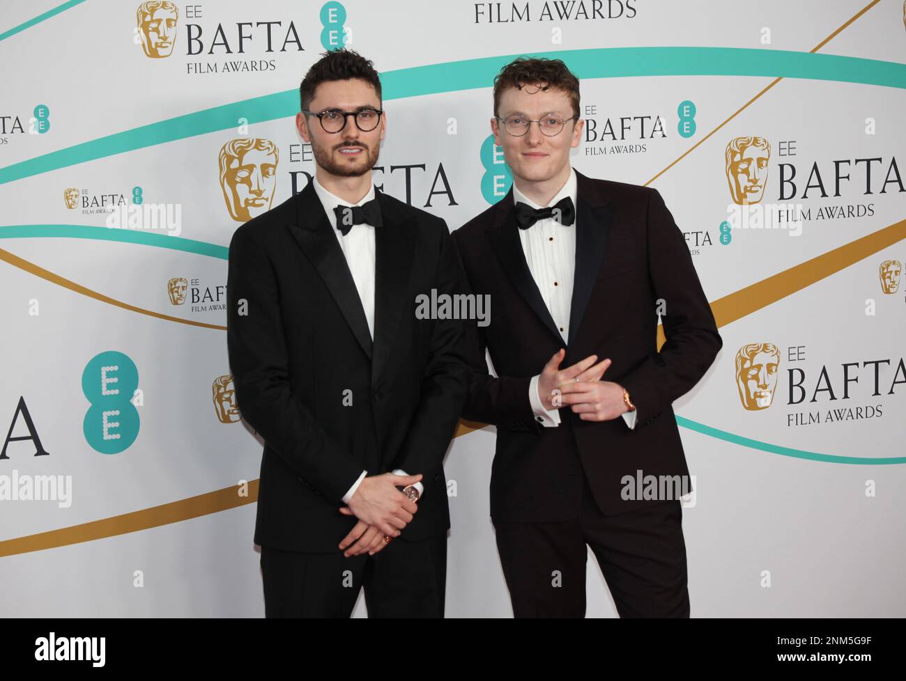 London, UK. Tom Berkeley and Ross White at the EE BAFTA Film Awards ...
