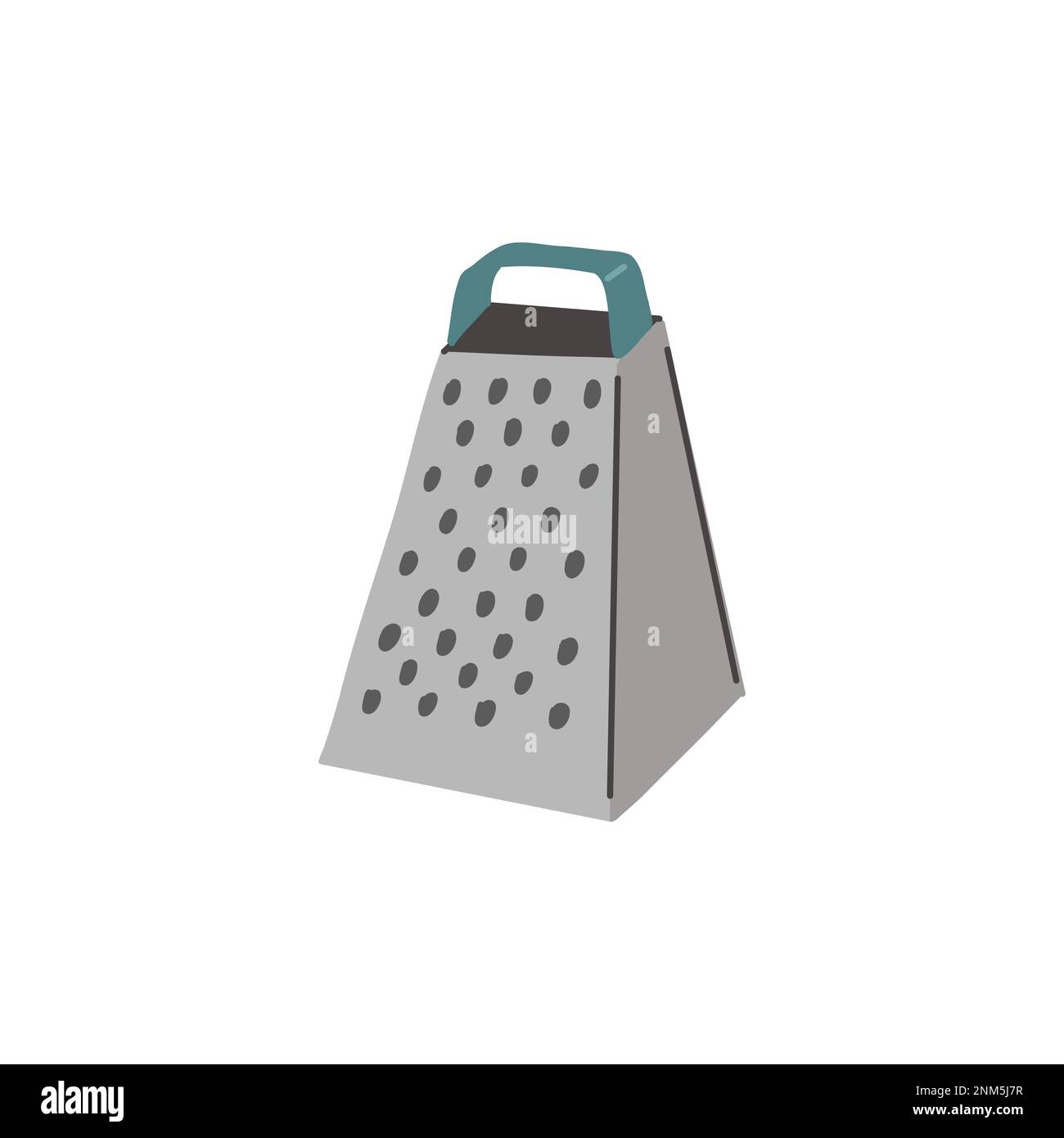Grater hand drawn illustration. Homemade cookware. Hand drawn ...