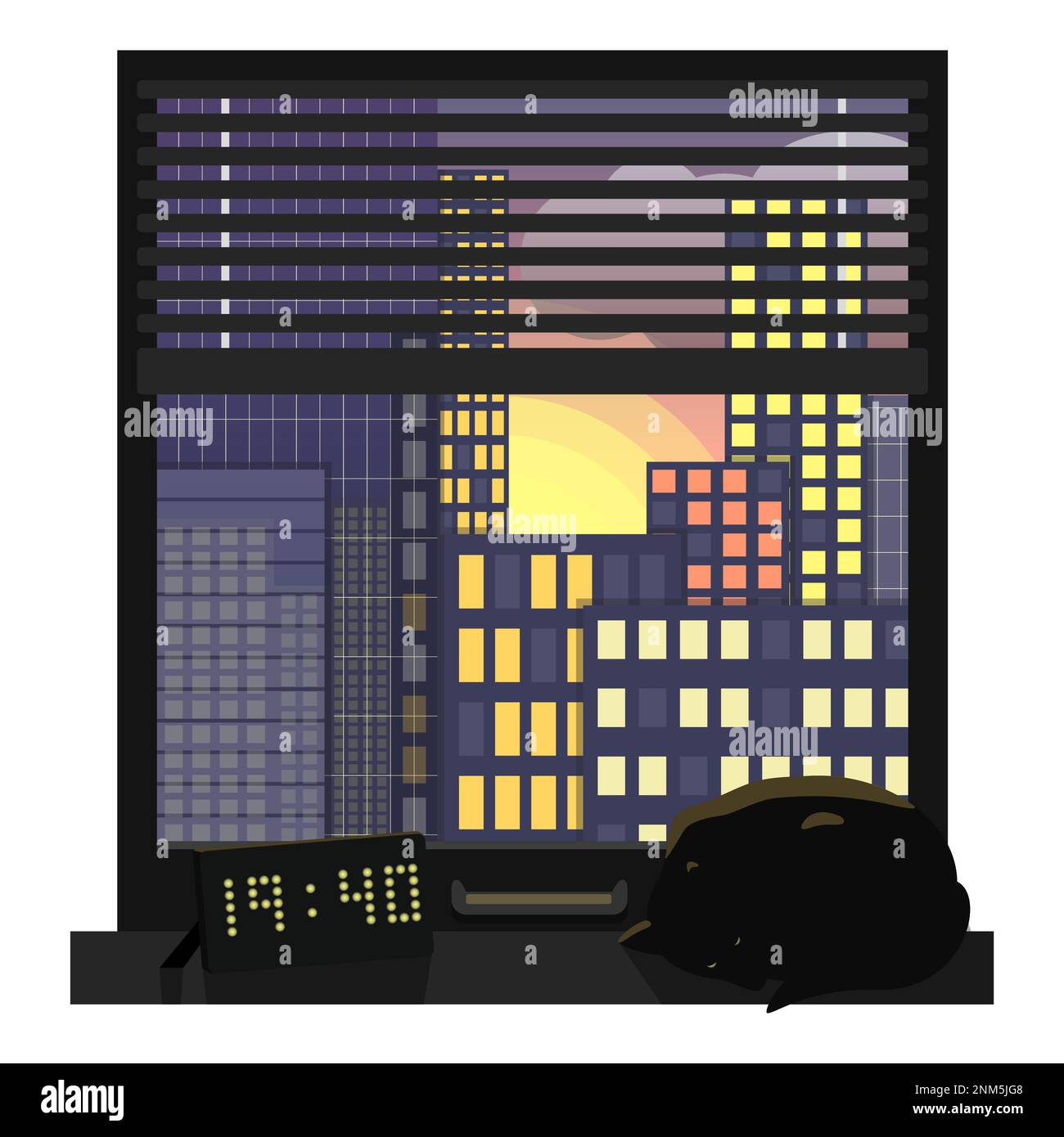 Inside a clock tower Stock Vector Images - Alamy