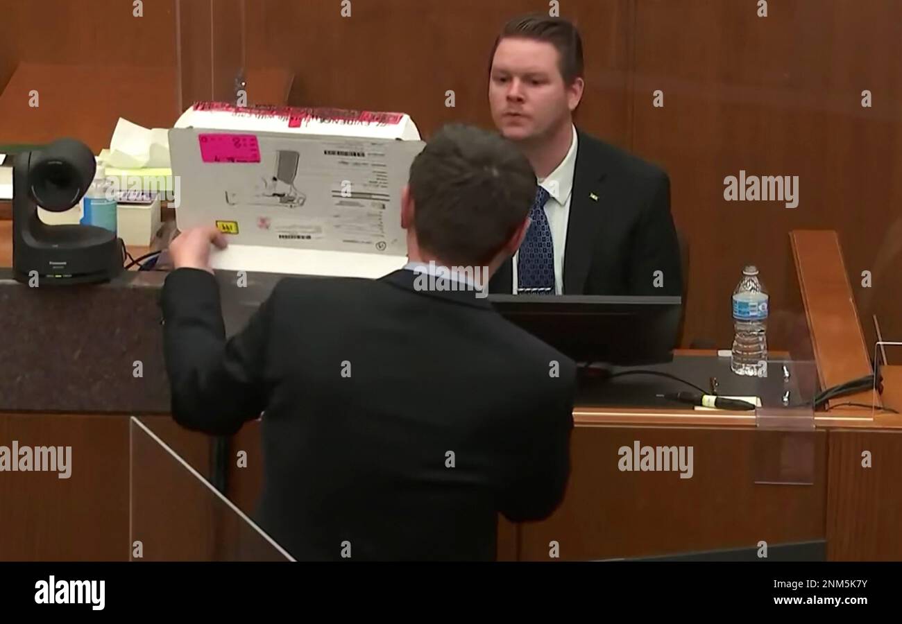In this screen grab from video, Assistant Attorney General Joshua ...