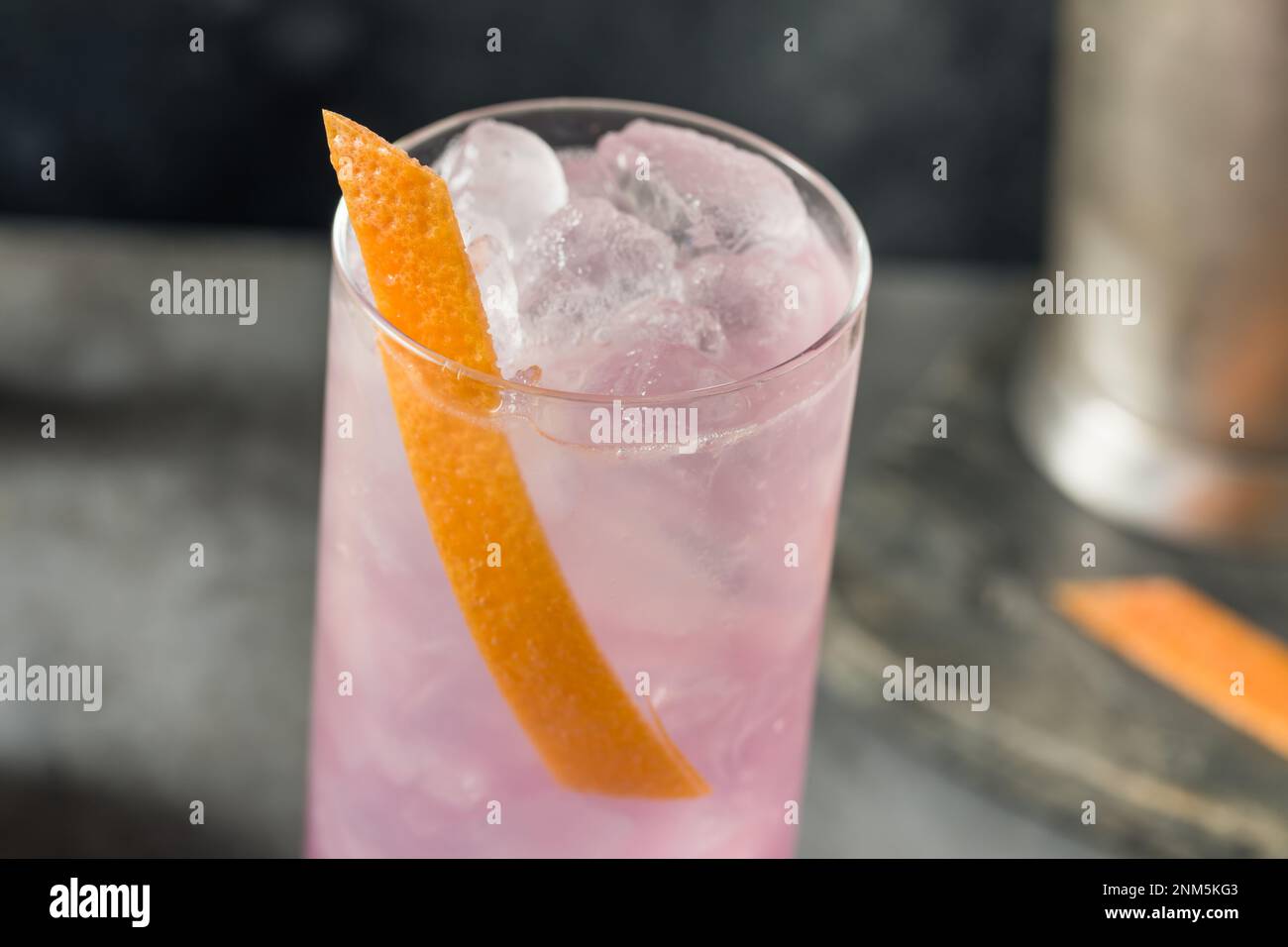 Boozy Refreshing Purple Empress Highball Cocktail with Grapefruit and ...