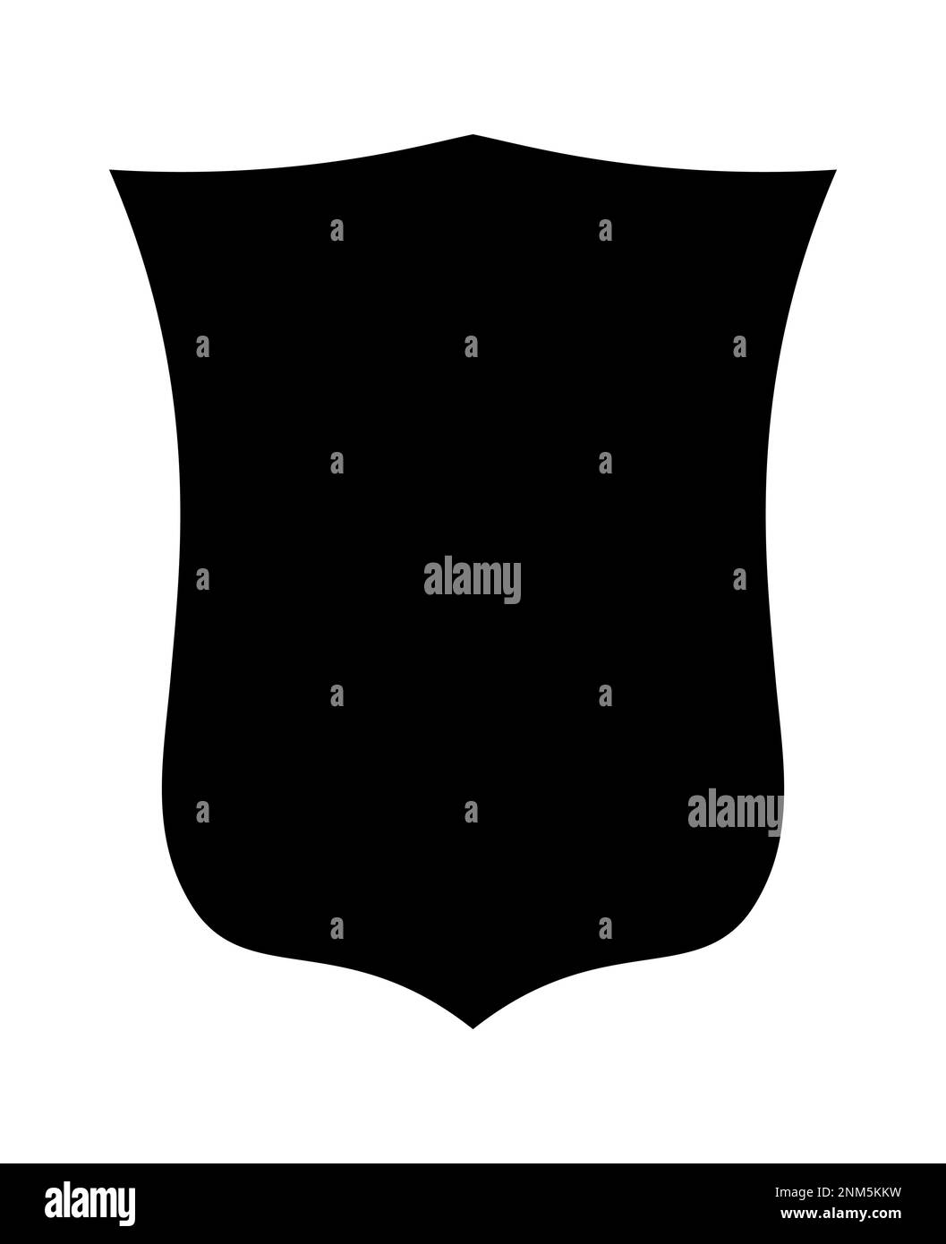 Blank Black Shield