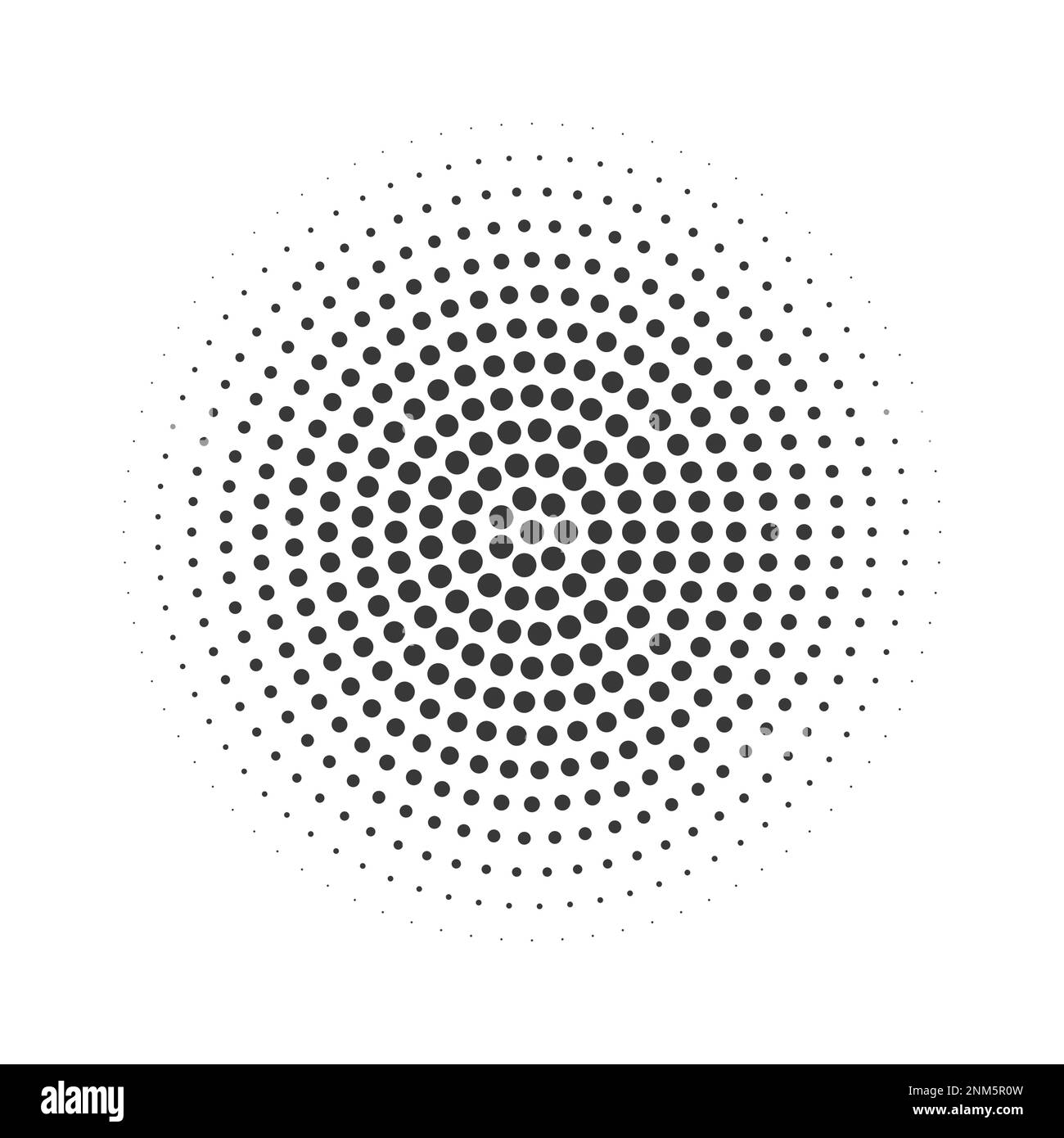 Circle halftone set. Modern dotted circles halftones. Black dotwork ...