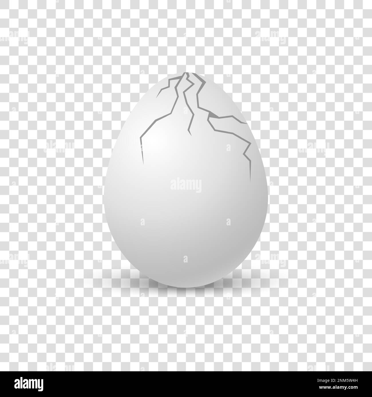Brocken eggs. Crack eggshell. Vector realistic break white shell on ...