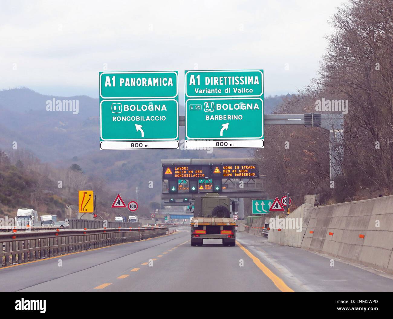 italian Signal and name of two way to Florence called DIRETTISSIMA And ...