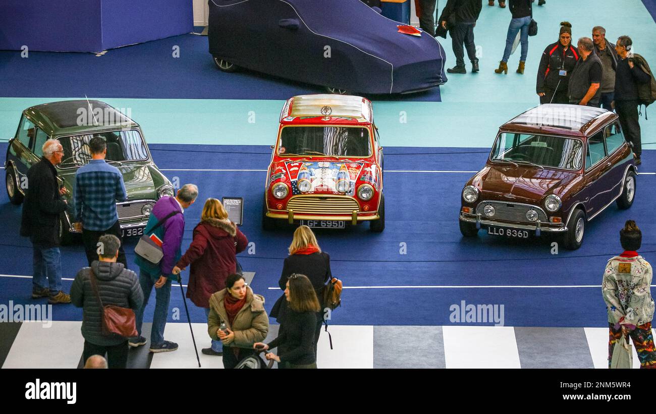 London, UK. 24th Feb, 2023. The three remaining Beatles Radford Minis ...