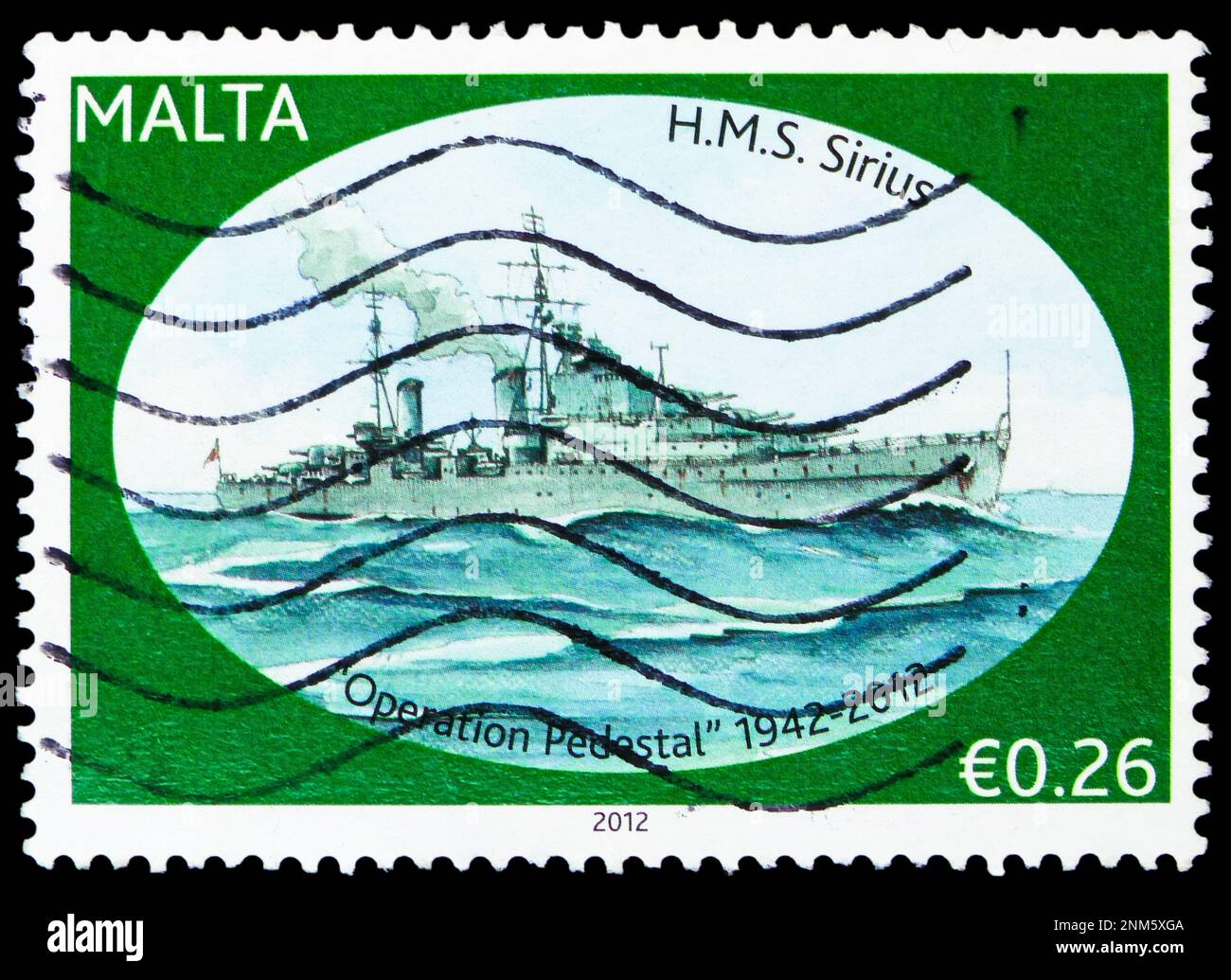 MOSCOW, RUSSIA - FEBRUARY 15, 2023: Postage stamp printed in Malta ...