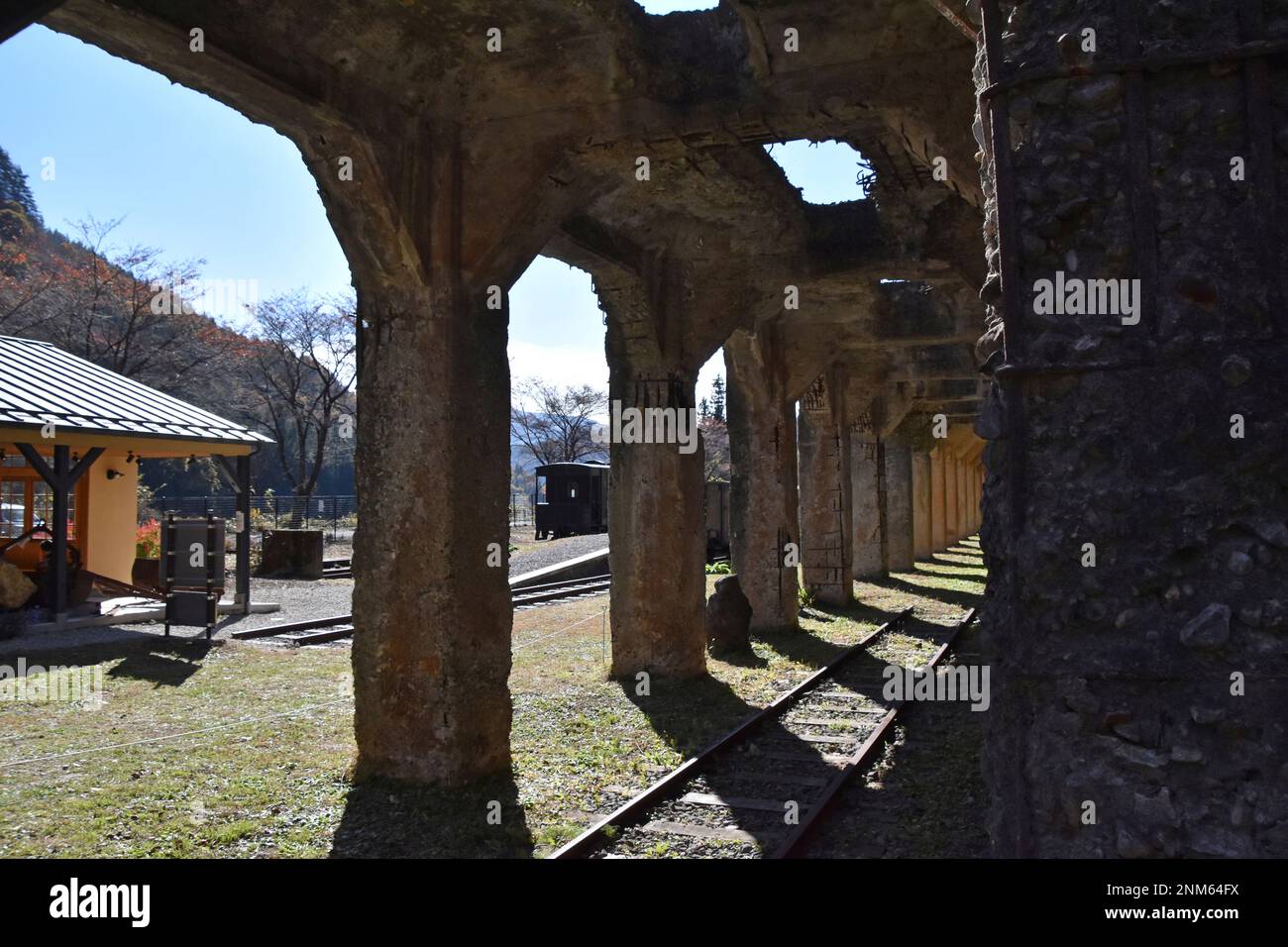 Remains of the hopper is pictured at the former Oshi Station in ...