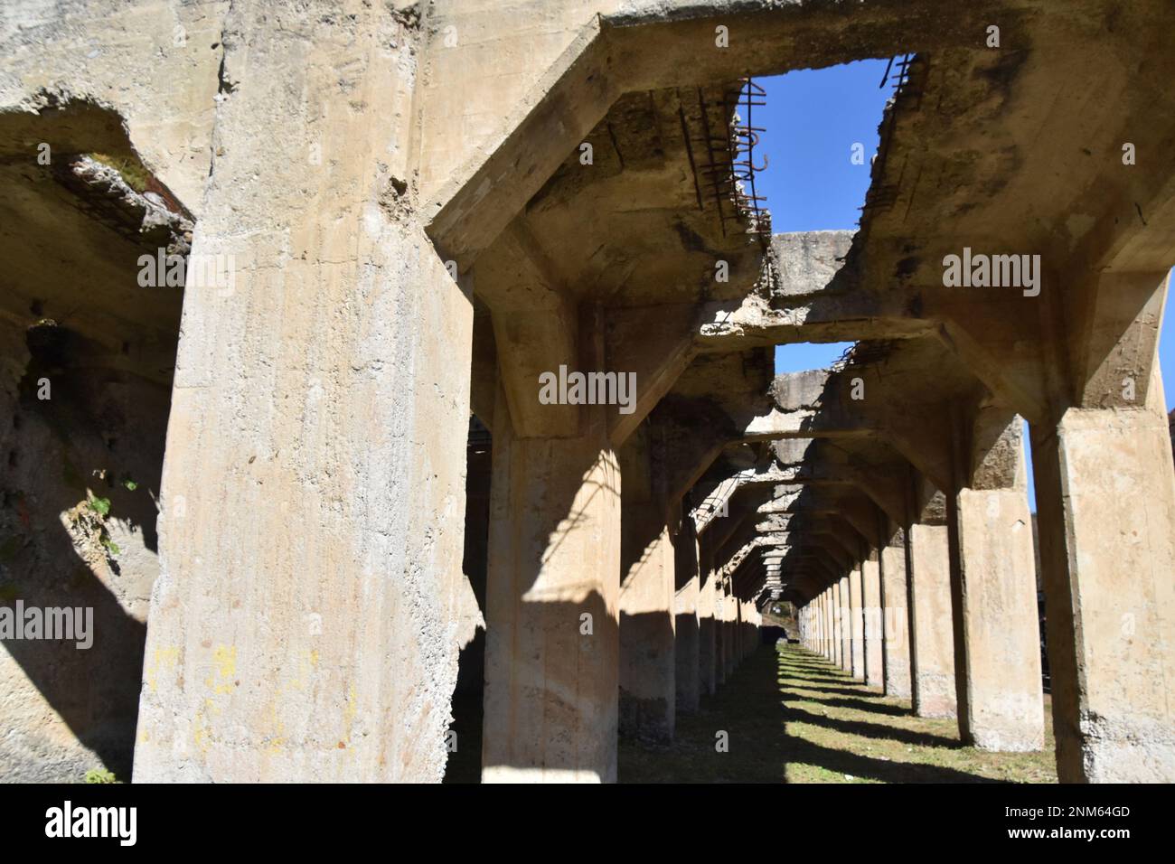 Remains of the hopper is pictured at the former Oshi Station in ...