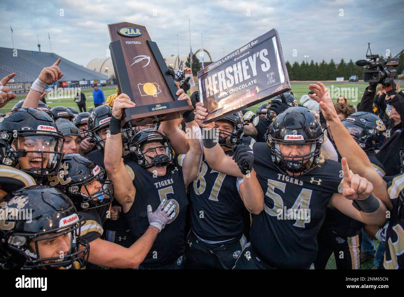 Southern Columbia's Gavin Garcia, Derek Berlitz and Carson Savitski ...