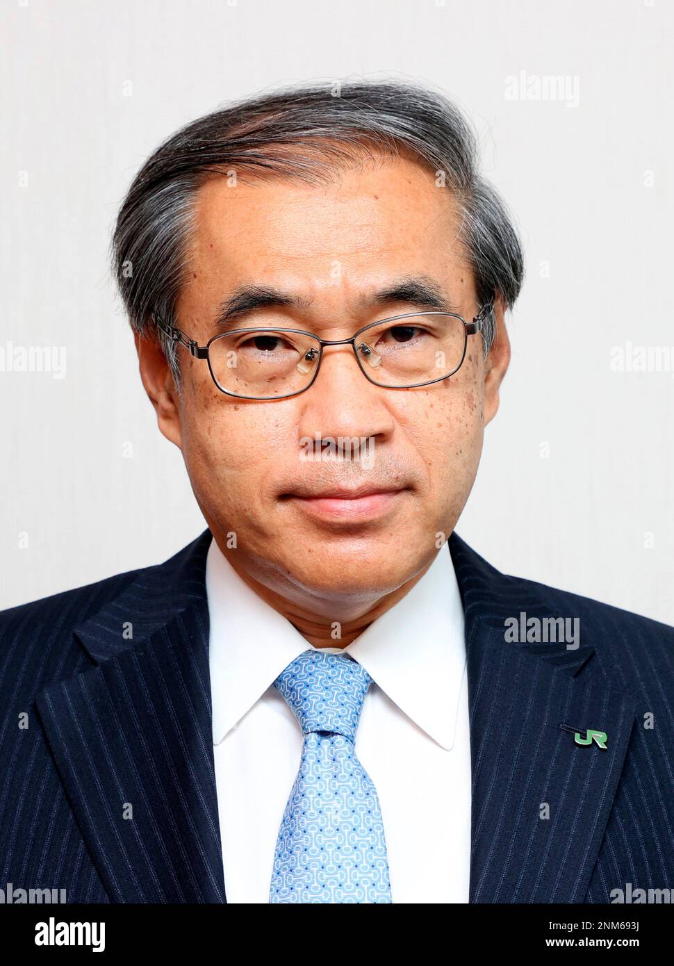 President and CEO of East Japan Railway Co. Yuji Fukasawa speaks during ...