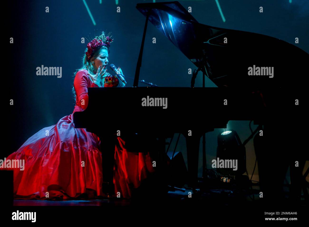 The singer María Toledo during her performance at the Teatro EDP Gran ...
