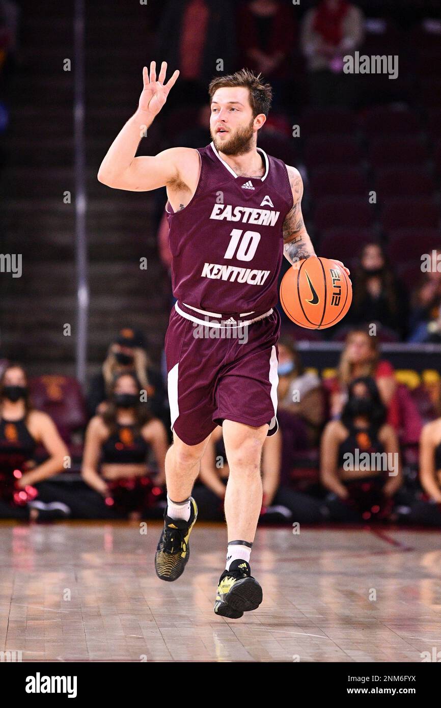 LOS ANGELES, CA - DECEMBER 07: Eastern Kentucky guard Braxton Beverly ...