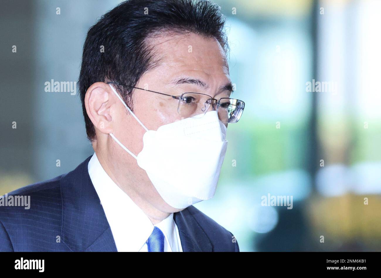 Japan's Prime Minister Fumio Kishida arrives at the Prime Minister's ...