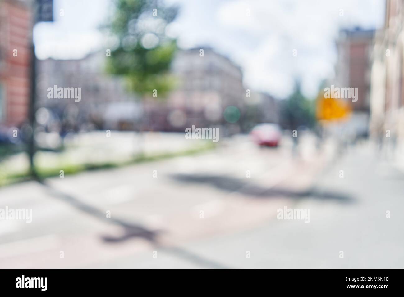 Blurred background of street Stock Photo - Alamy