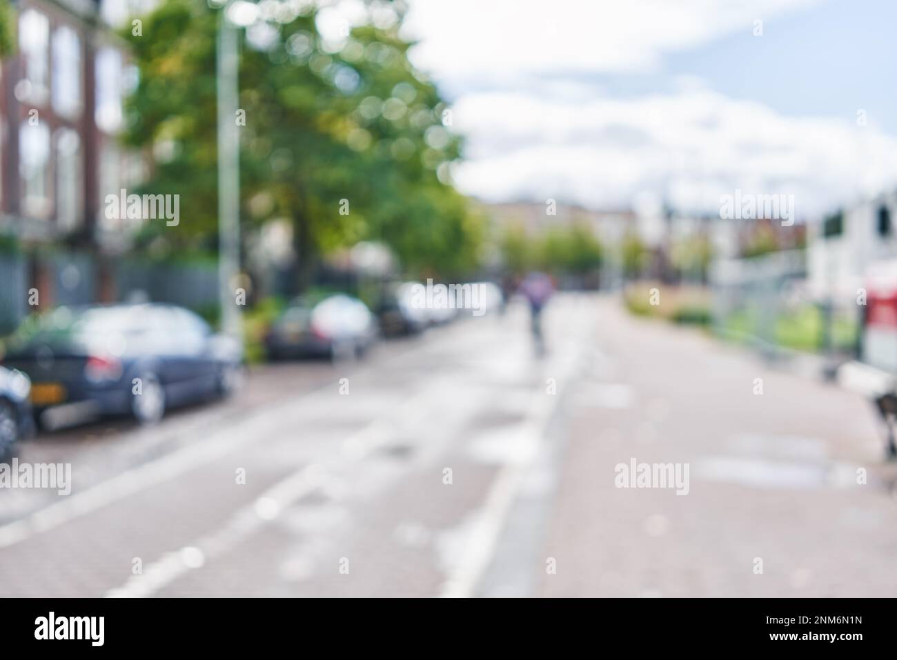 Blurred background of street Stock Photo - Alamy