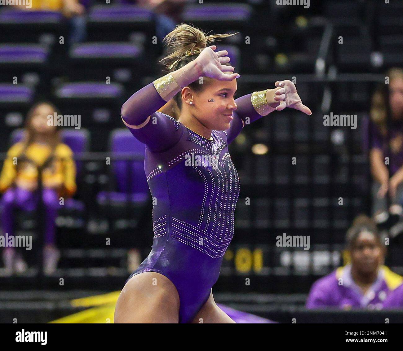 December 3, 2021: Haleigh Bryant performs her floor routine during the ...