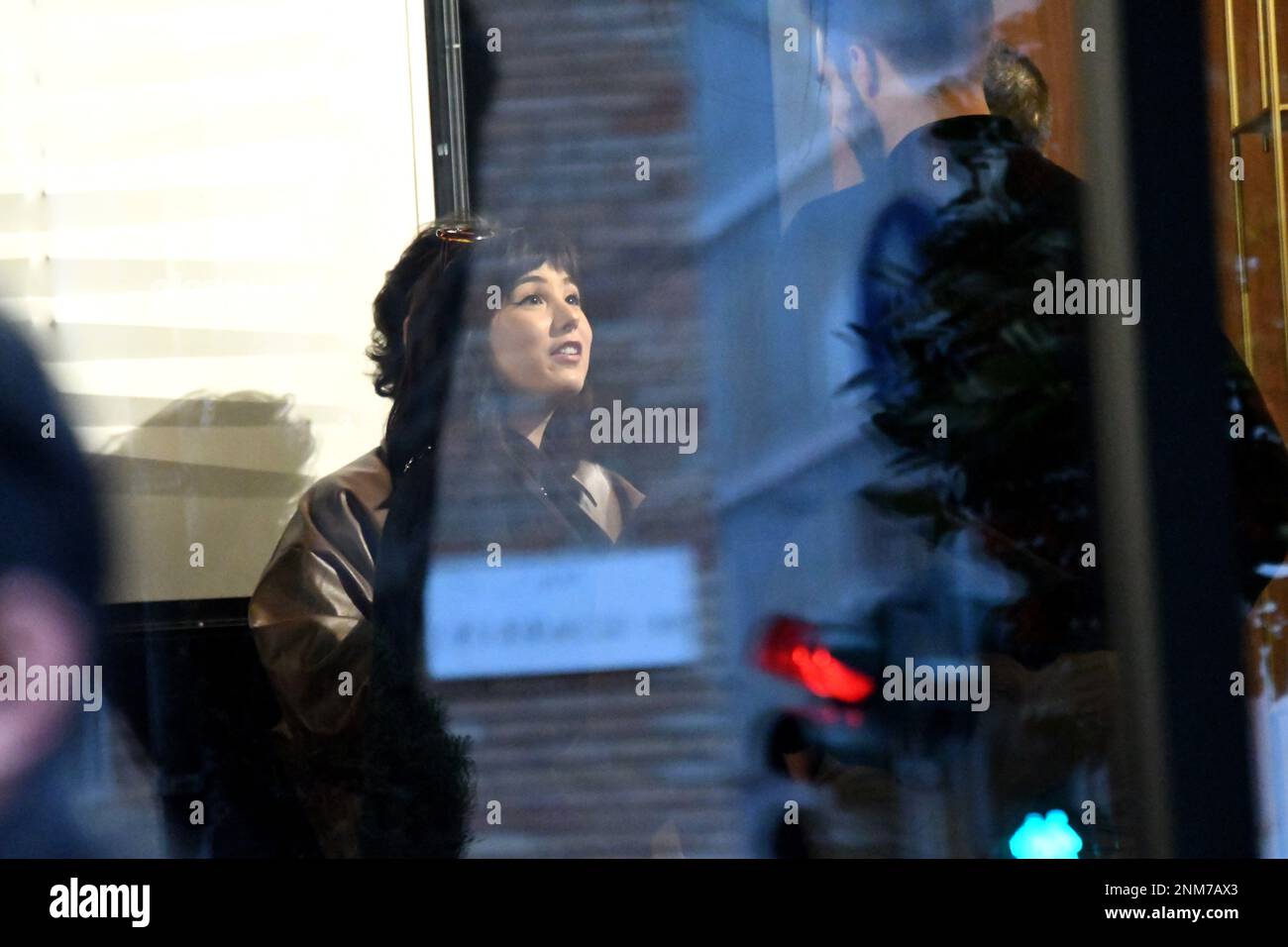 Milan, Italy. 24th Feb, 2023. Milan, Milan Fashion Week. Arrivals ...