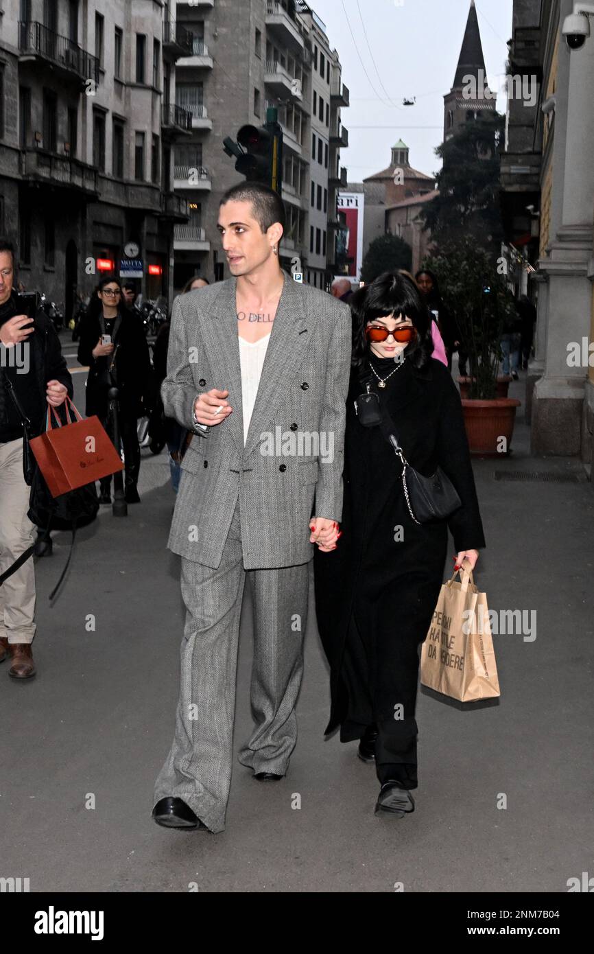 Milan, Italy. 24th Feb, 2023. Milan, Milan Fashion Week. Arrivals ...