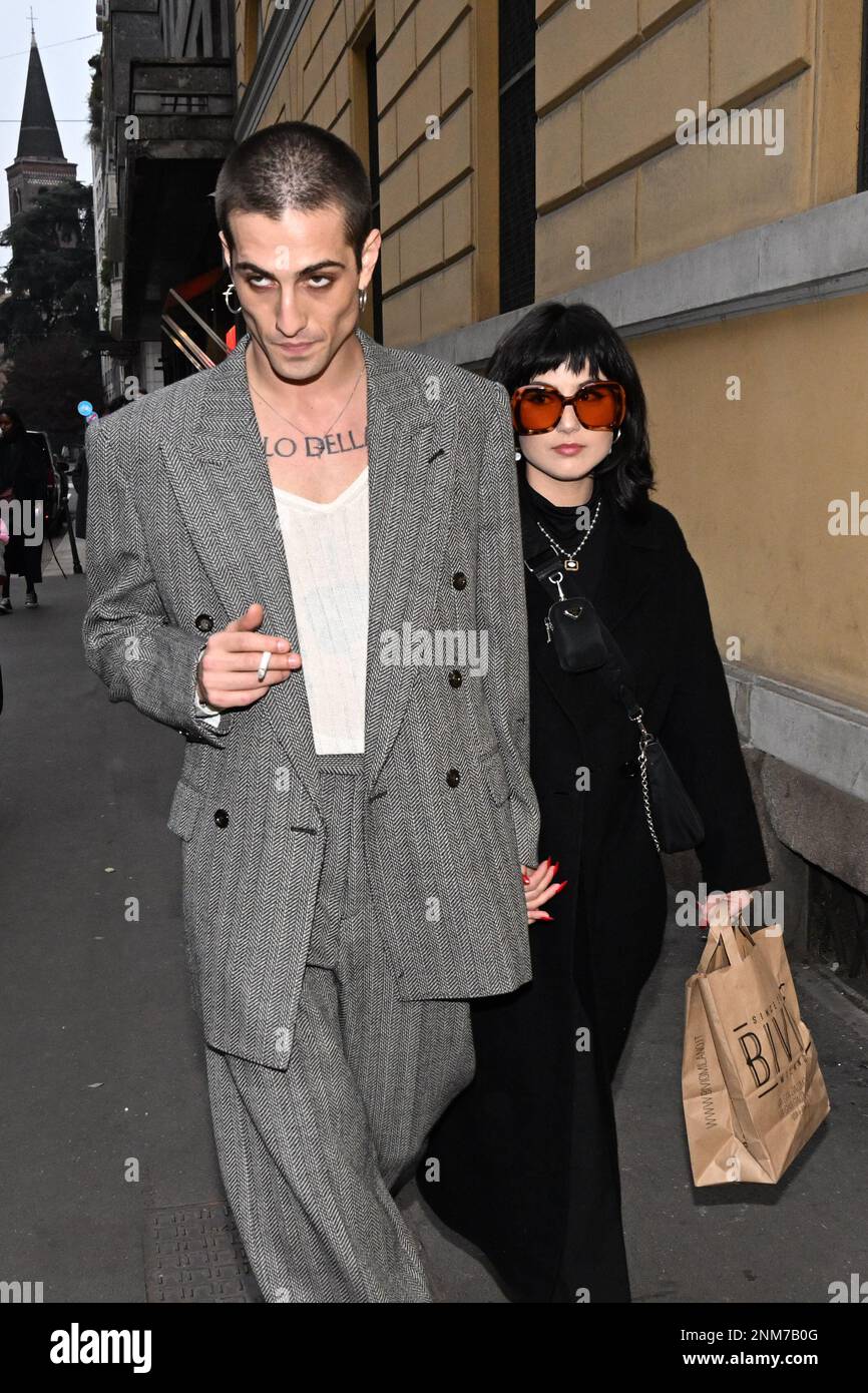 Milan, Italy. 24th Feb, 2023. Milan, Milan Fashion Week. Arrivals ...