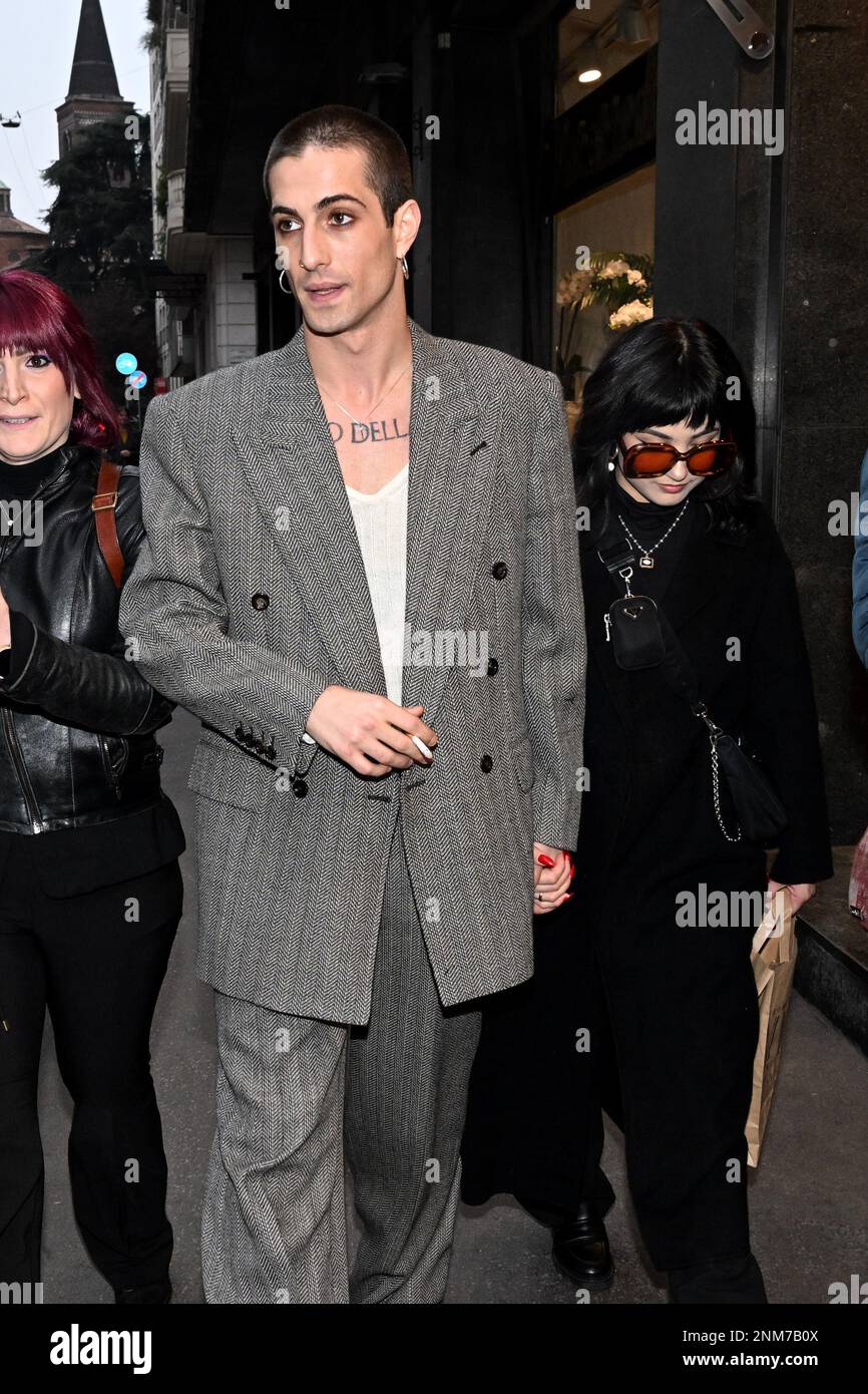Milan, Italy. 24th Feb, 2023. Milan, Milan Fashion Week. Arrivals ...