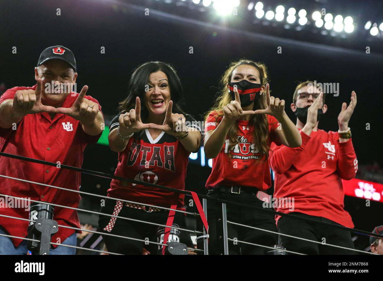 December 03, 2021: Utah Utes fans enjoying the PAC-12 Football ...