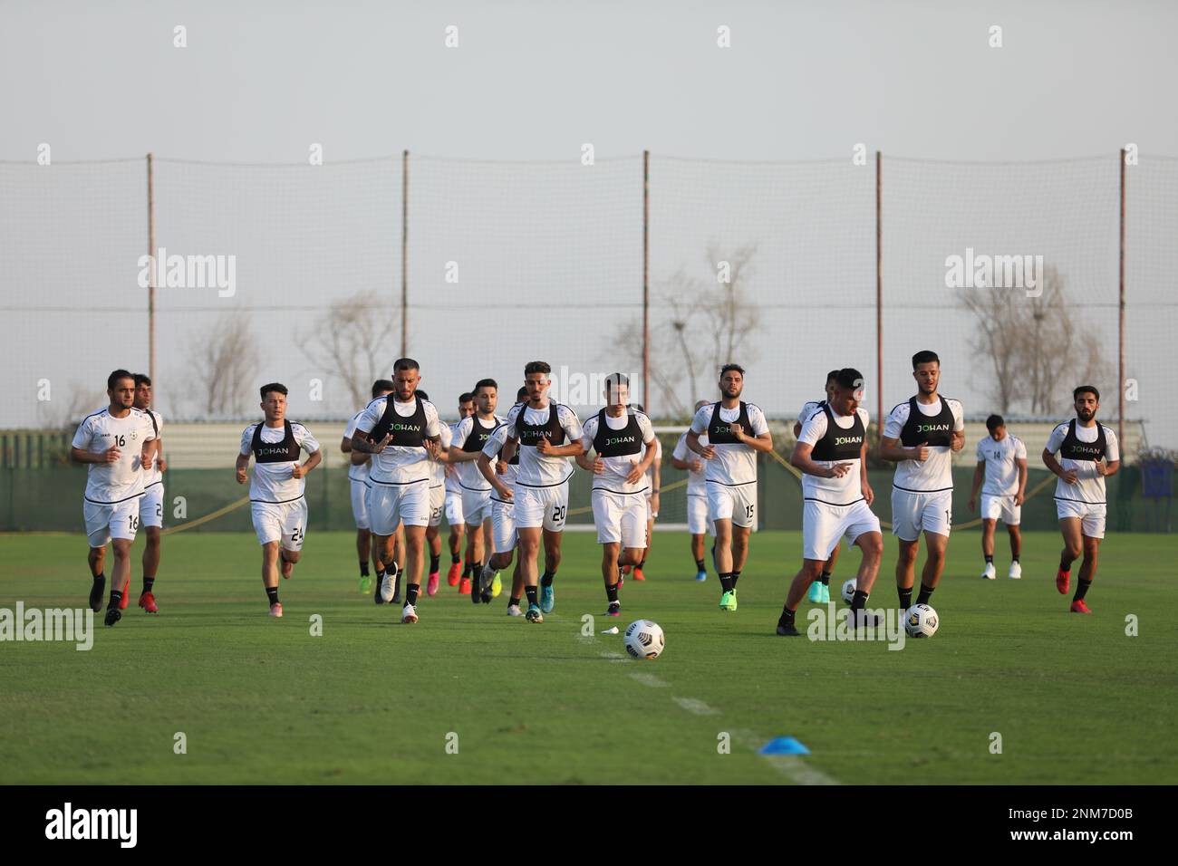 Afghanistan National Team players training during a training camp in ...