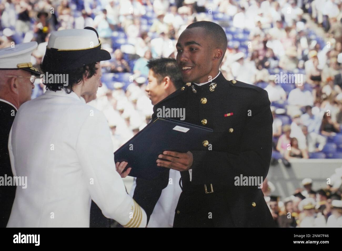Kyle Bibby in May, 2007, at his U.S. Naval Academy graduation. Bibby ...
