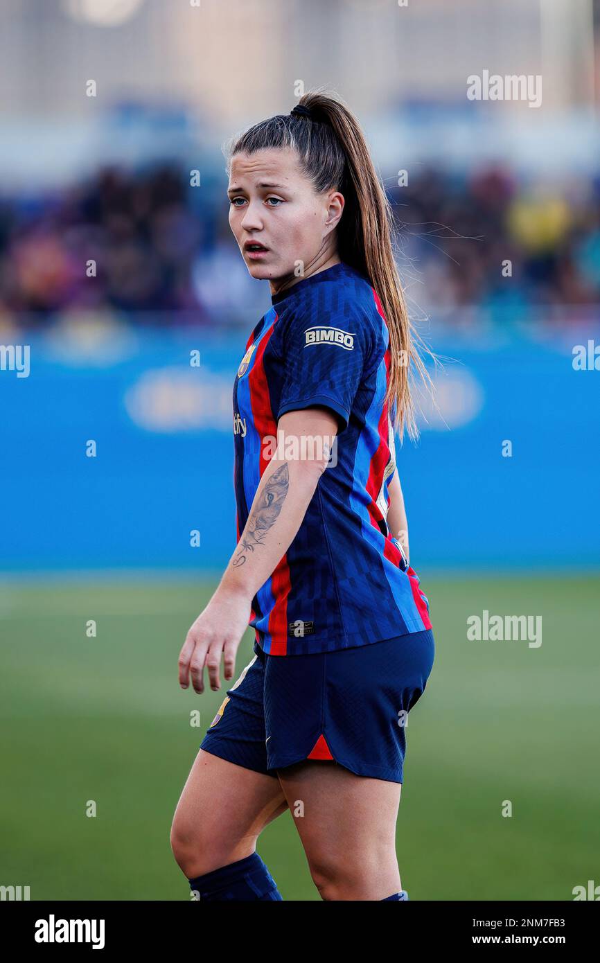 BARCELONA - FEB 6: Claudia Pina in action during the Primera Division ...