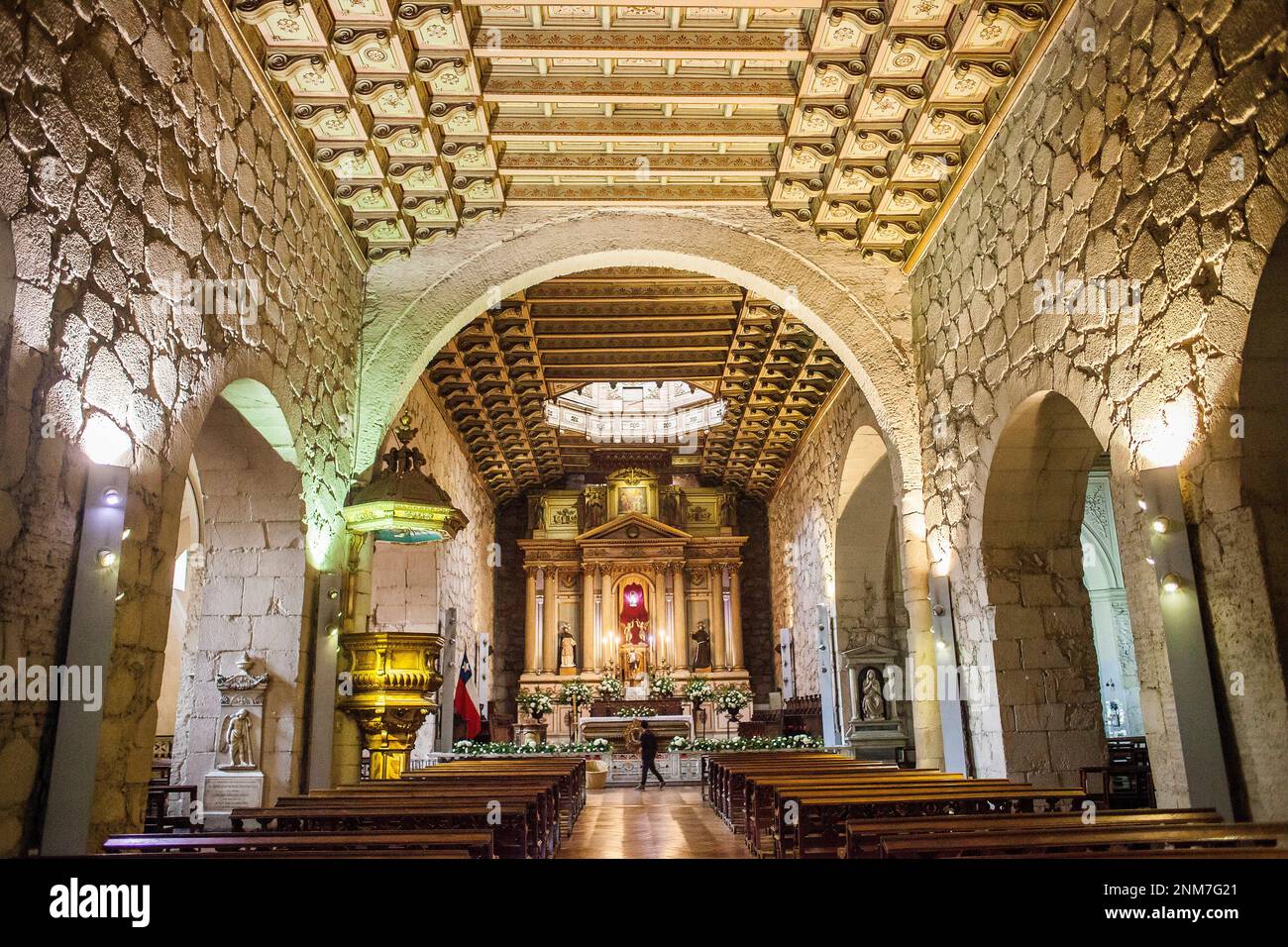 San Francisco Church, Santiago. Chile Stock Photo - Alamy