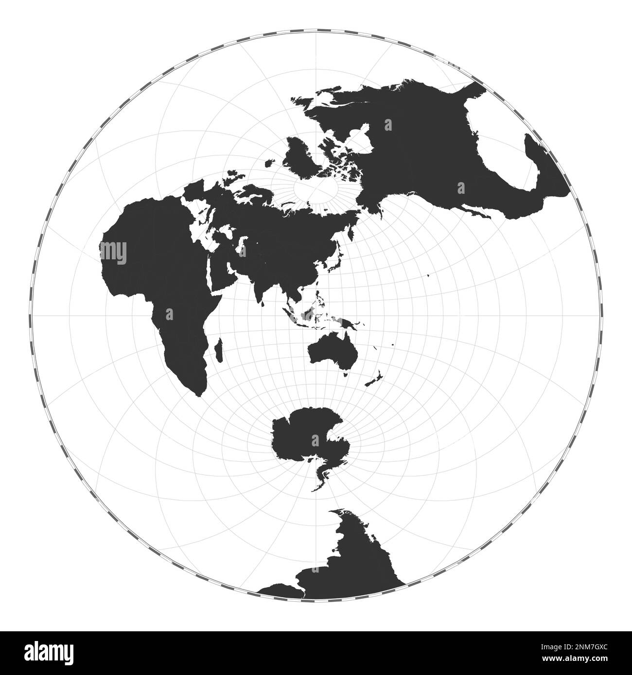 Azimuthal projection Stock Vector Images - Alamy