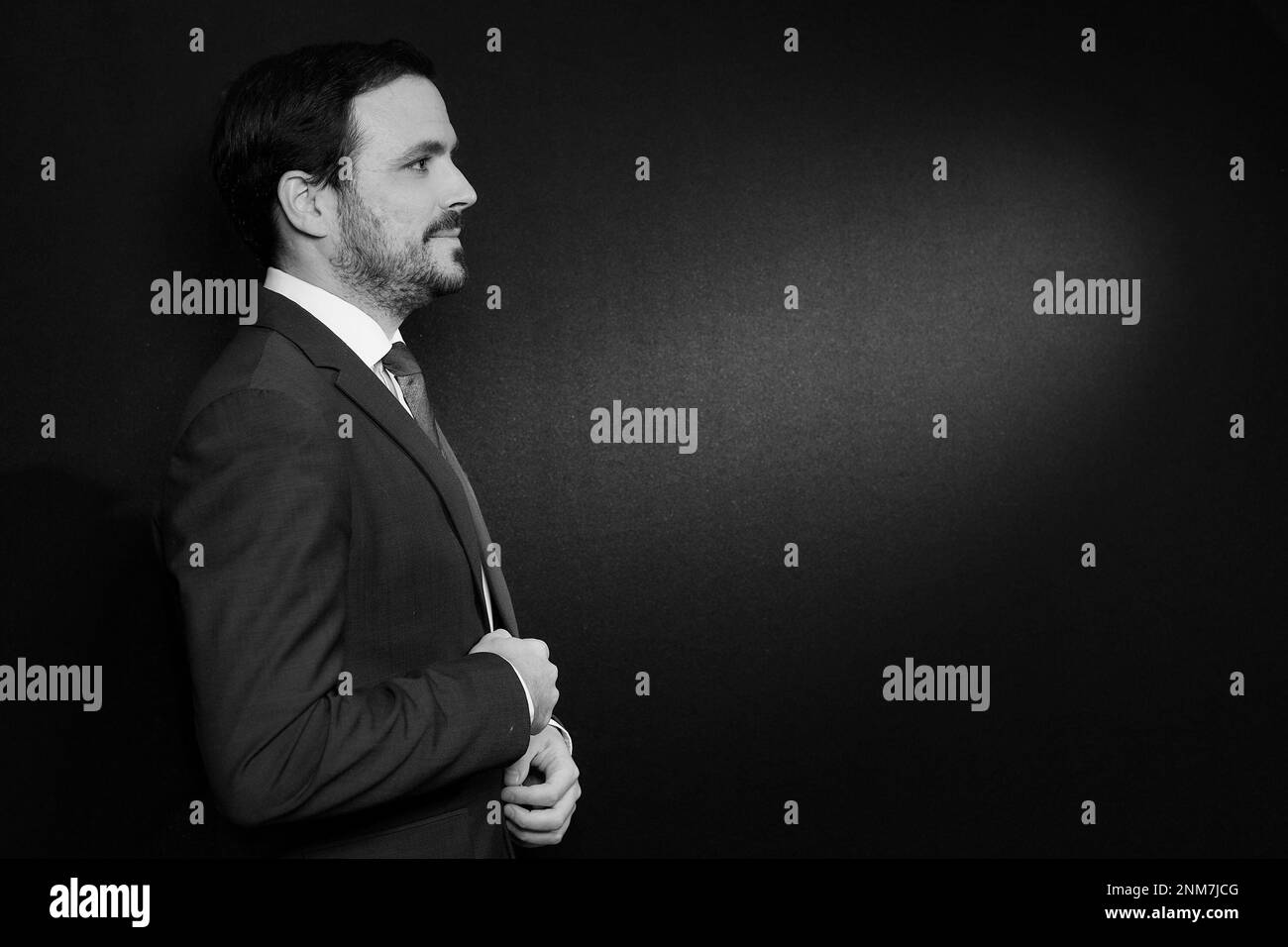 The Minister of Consumer Affairs, Alberto Garzon, poses for Europa ...