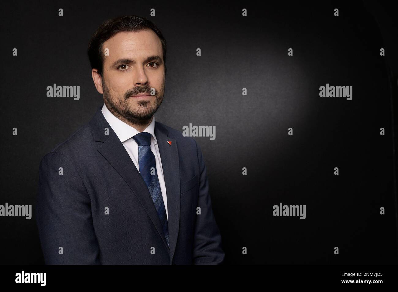 The Minister of Consumer Affairs, Alberto Garzon, poses for Europa ...