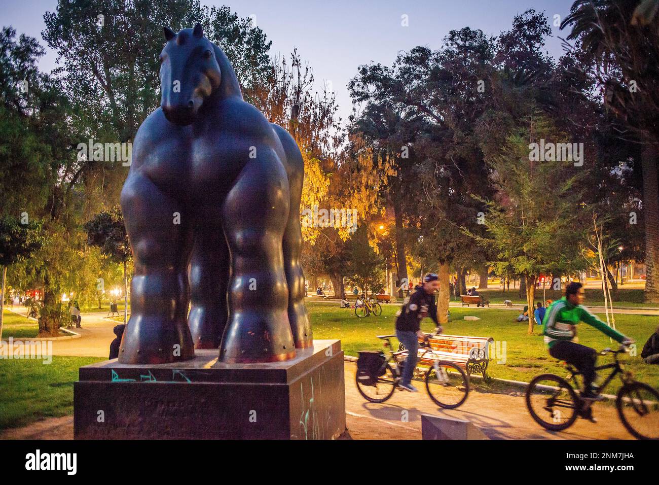 Sculpture by Fernando Botero, in Forestal Park, in front of Museo ...