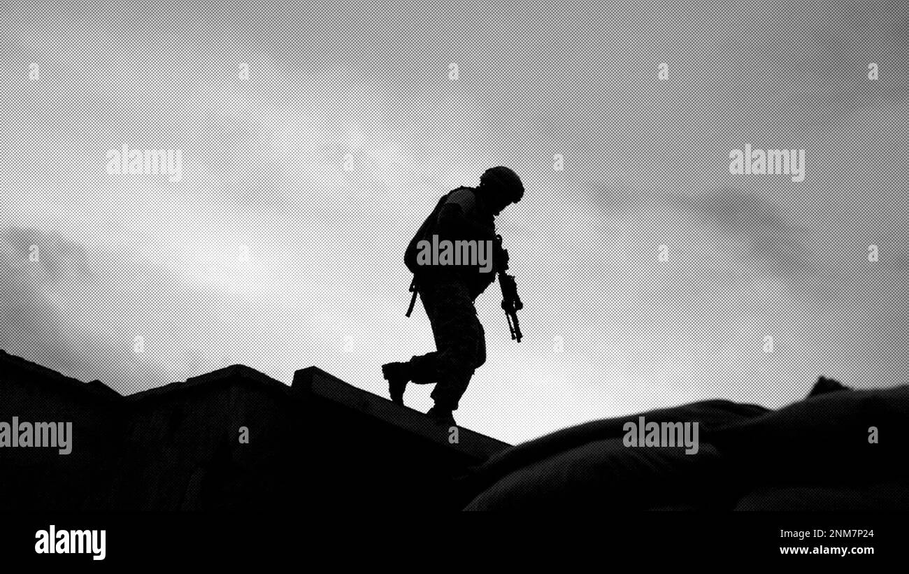 A photo illustration of a U.S. military service member. (AP ...