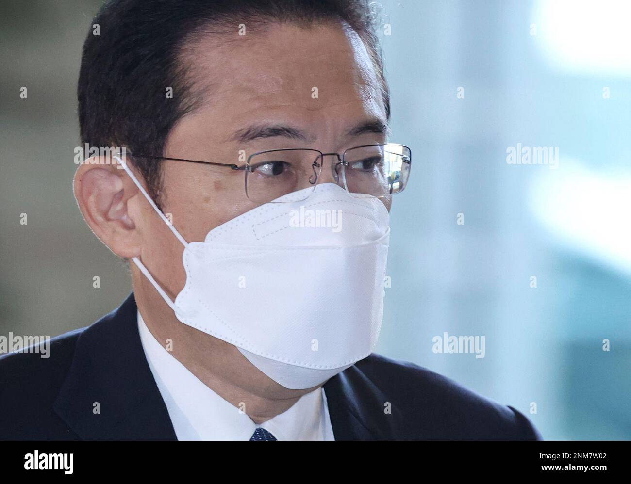 Japan's Prime Minister Fumio Kishida arrives at the Prime Minister's ...